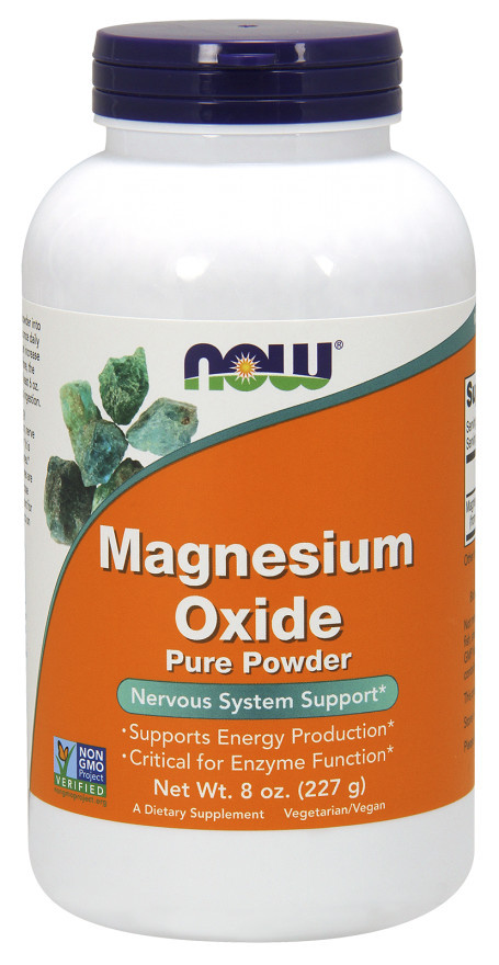 NOW Foods Magnesium Oxide, Pure Powder - 227 grams - Bodybuilding and ...