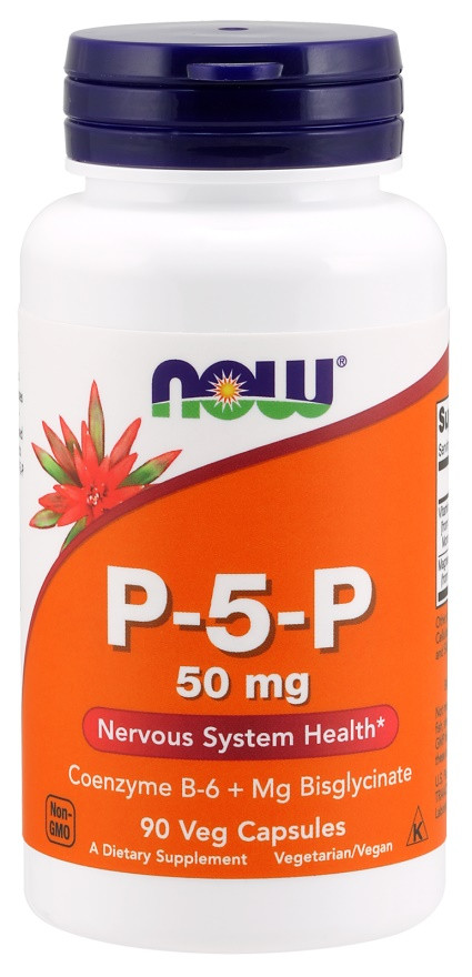 NOW Foods P-5-P, 50mg - 90 vcaps - Bodybuilding and Sports Supplements