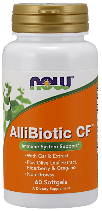 NOW Foods AlliBiotic CF - 60 softgels - Bodybuilding and Sports Supplements