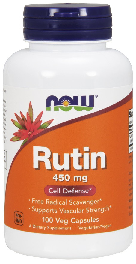 NOW Foods Rutin, 450mg - 100 vcaps - Bodybuilding and Sports Supplements