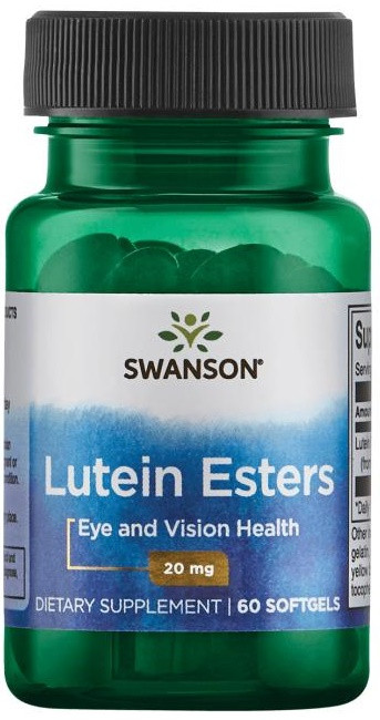 Swanson Lutein Esters, 20mg - 60 softgels - Bodybuilding and Sports ...