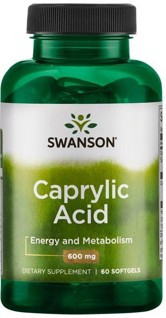 Swanson Caprylic Acid, 600mg - 60 softgels - Bodybuilding and Sports ...