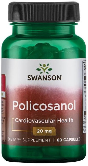Swanson Policosanol, 20mg - 60 caps - Bodybuilding and Sports Supplements
