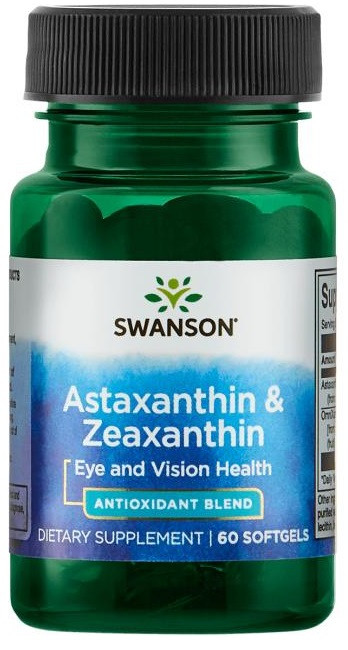Swanson Astaxanthin & Zeaxanthin - 60 softgels - Bodybuilding and ...