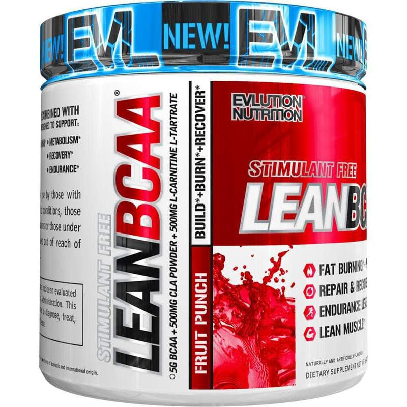 EVLution Nutrition Lean BCAA - Stimulant Free - Bodybuilding and Sports Supplements