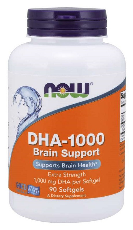 NOW Foods DHA-1000 Brain Support - 90 softgels - Bodybuilding and ...