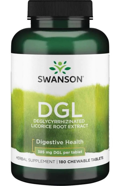 Swanson DGL, 385mg - 180 chewable tablets - Bodybuilding and Sports ...