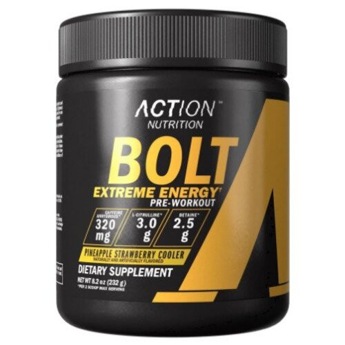 Action Nutrition Bolt Extreme Energy Pre Workout - Bodybuilding and ...