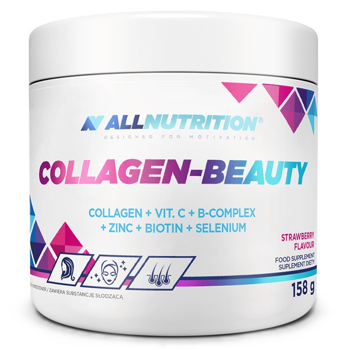 Allnutrition Collagen-Beauty, Strawberry - 158 grams - Bodybuilding and ...