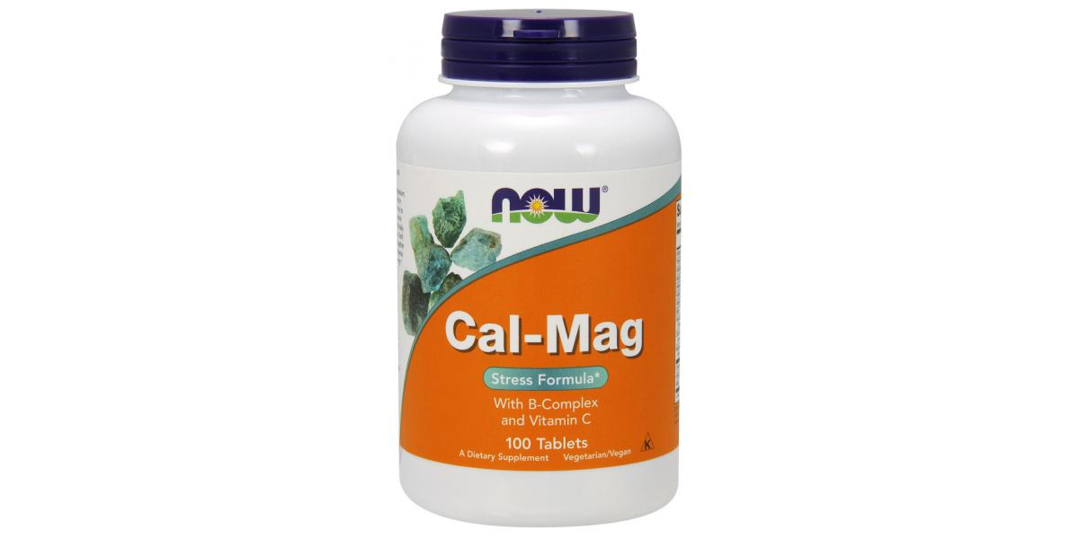 NOW Foods Cal-Mag with B-Complex and Vitamin C - 100 tablets ...