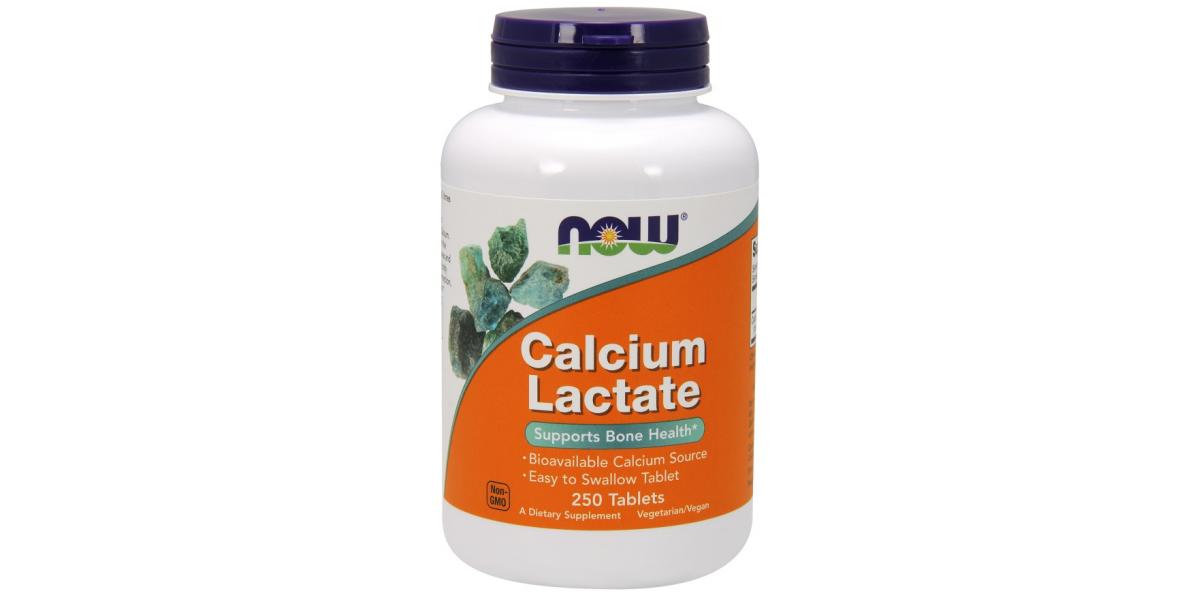 NOW Foods Calcium Lactate - 250 tablets - Bodybuilding and Sports ...