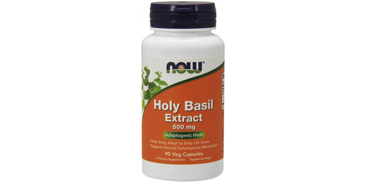 NOW Foods Holy Basil Extract, 500mg - 90 vcaps - Bodybuilding and ...