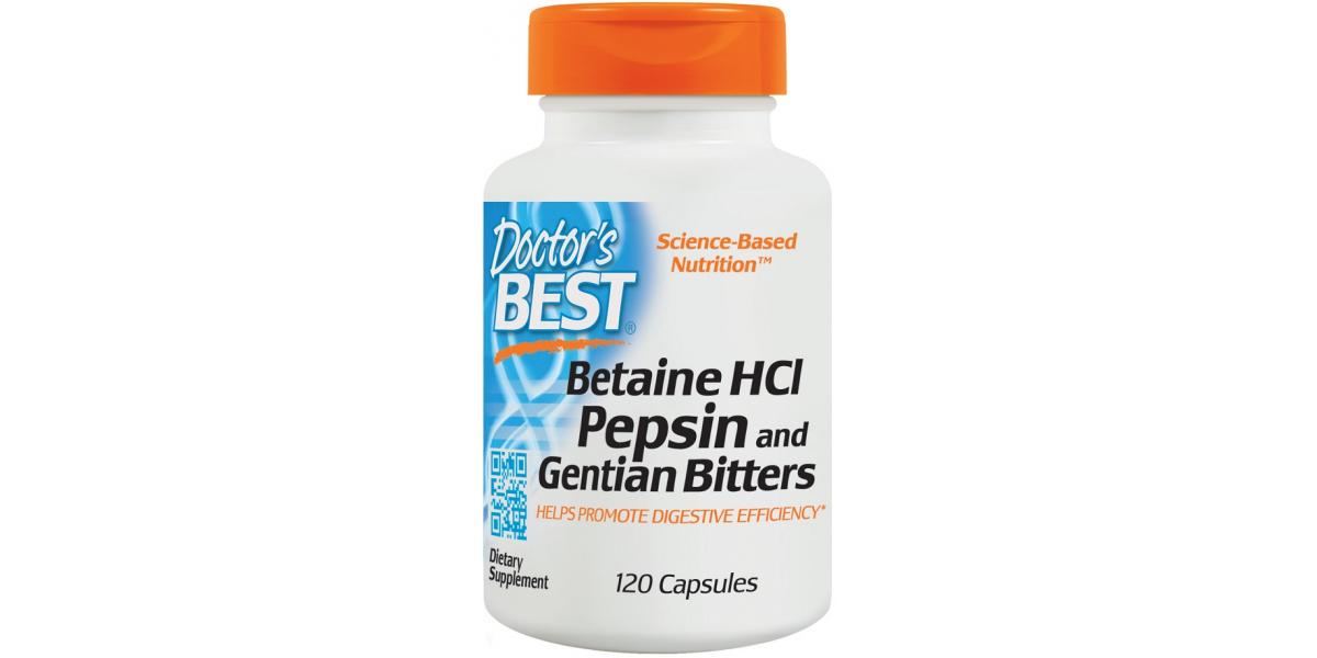 Doctor's Best Betaine HCl Pepsin & Gentian Bitters - Bodybuilding and ...