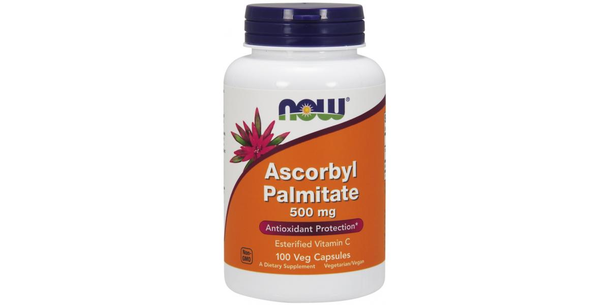 NOW Foods Ascorbyl Palmitate, 500mg - 100 vcaps - Bodybuilding and ...