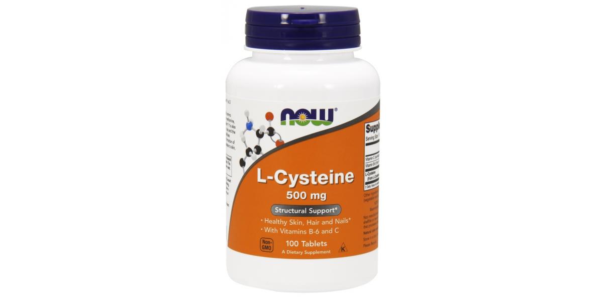 NOW Foods L-Cysteine, 500mg - 100 tablets - Bodybuilding and Sports ...