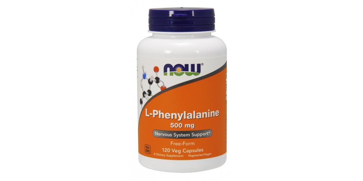 NOW Foods L-Phenylalanine, 500mg - 120 vcaps - Bodybuilding and Sports ...