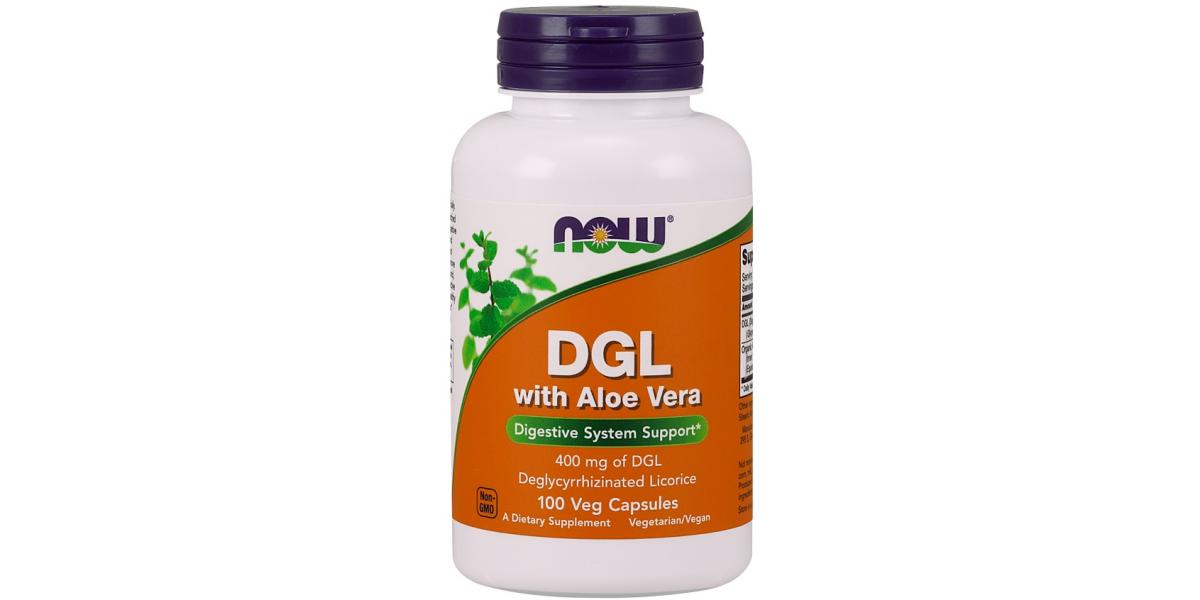 NOW Foods DGL with Aloe Vera - 100 vcaps - Bodybuilding and Sports ...