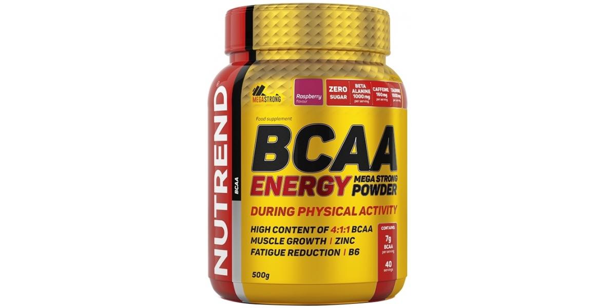 Nutrend BCAA Energy Mega Strong Powder - Bodybuilding and Sports ...