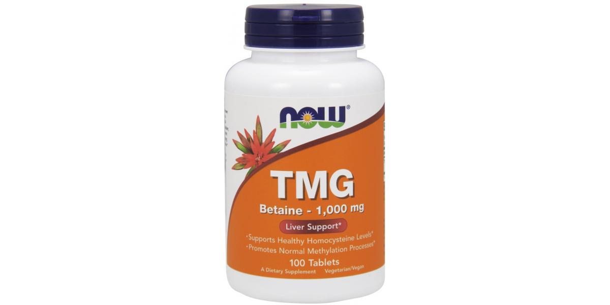 NOW Foods TMG (Trimethylglycine), 1000mg - 100 tablets - Bodybuilding ...