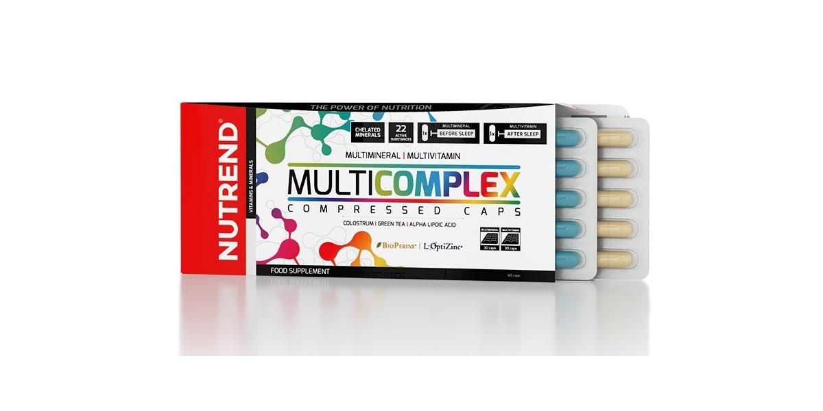 Nutrend MultiComplex Compressed Caps - 60 caps - Bodybuilding and Sports Supplements