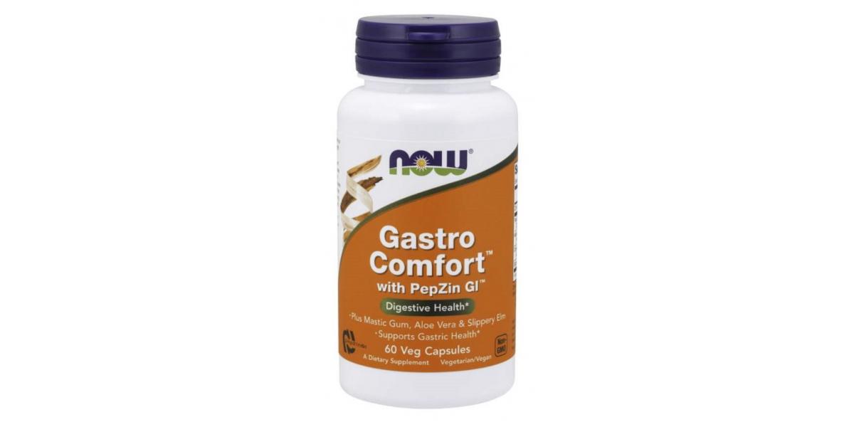 NOW Foods Gastro Comfort with PepZin GI - 60 vcaps - Bodybuilding and ...