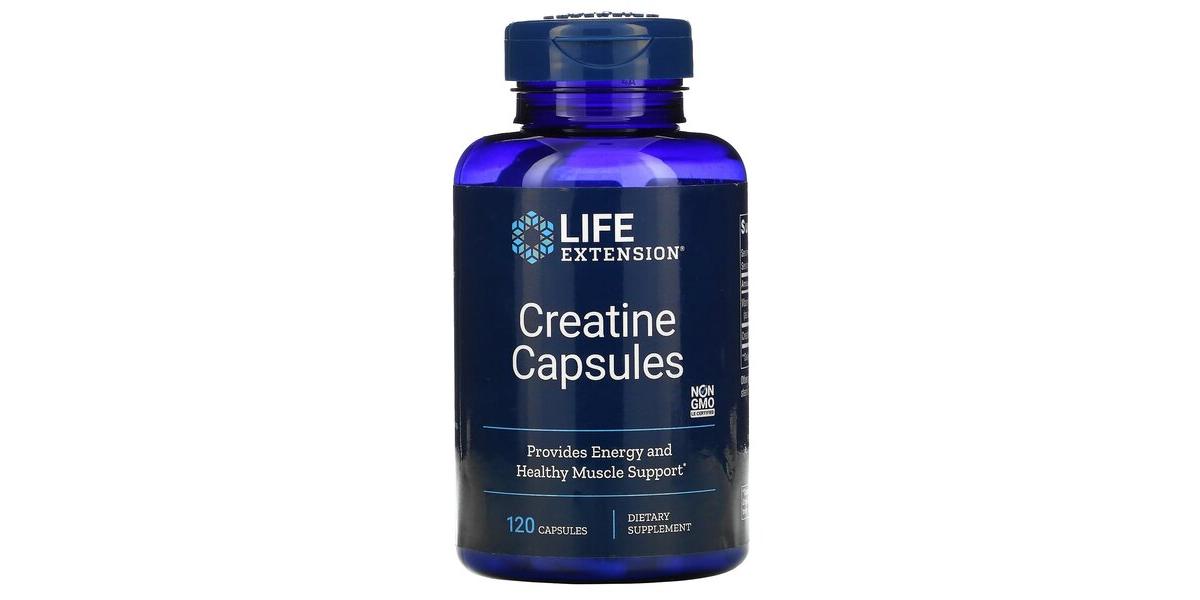 Life Extension Creatine Capsules - 120 caps - Bodybuilding and Sports ...