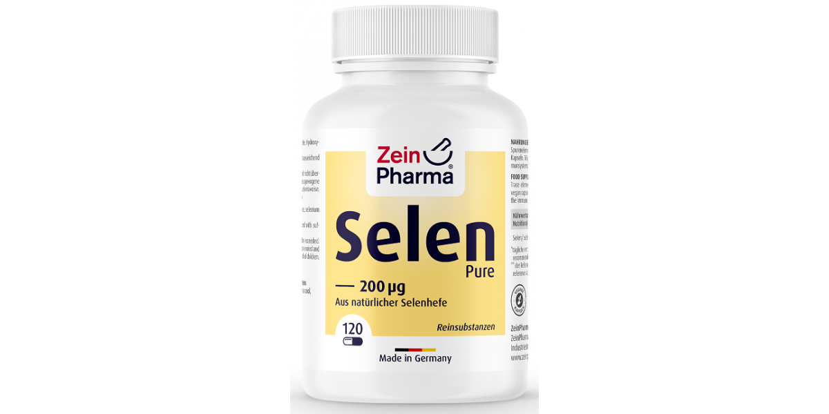 Zein Pharma Selenium Pure, 200mcg - 120 caps - Bodybuilding and Sports ...
