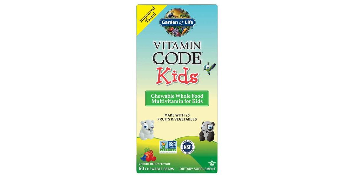 Garden of Life Vitamin Code Kids (Chewable Whole Food Multivitamin For ...