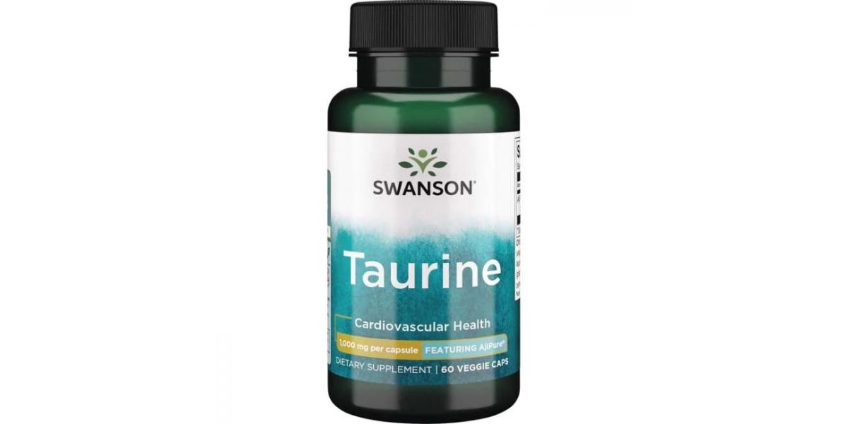 Swanson Taurine, 1000mg - 60 vcaps - Bodybuilding and Sports Supplements