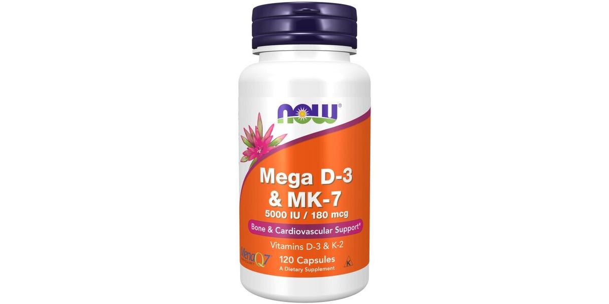 NOW Foods Mega D-3 & MK-7 - Bodybuilding and Sports Supplements