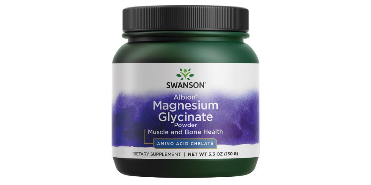 Swanson Albion Magnesium Glycinate Powder - 150 grams - Bodybuilding ...