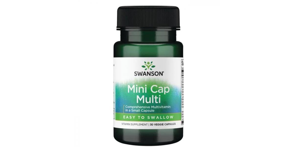 Swanson Mini Cap Multi - 30 vcaps - Bodybuilding and Sports Supplements
