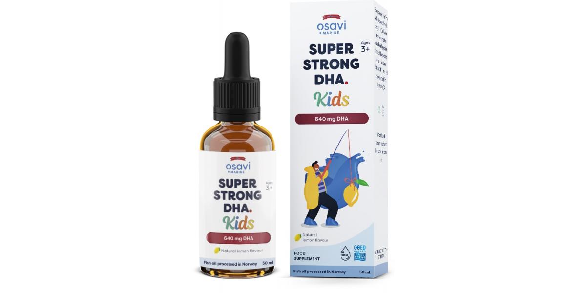 Osavi Super Strong DHA Kids, 640mg DHA (Lemon) - 50 ml. (expires: 2026 ...