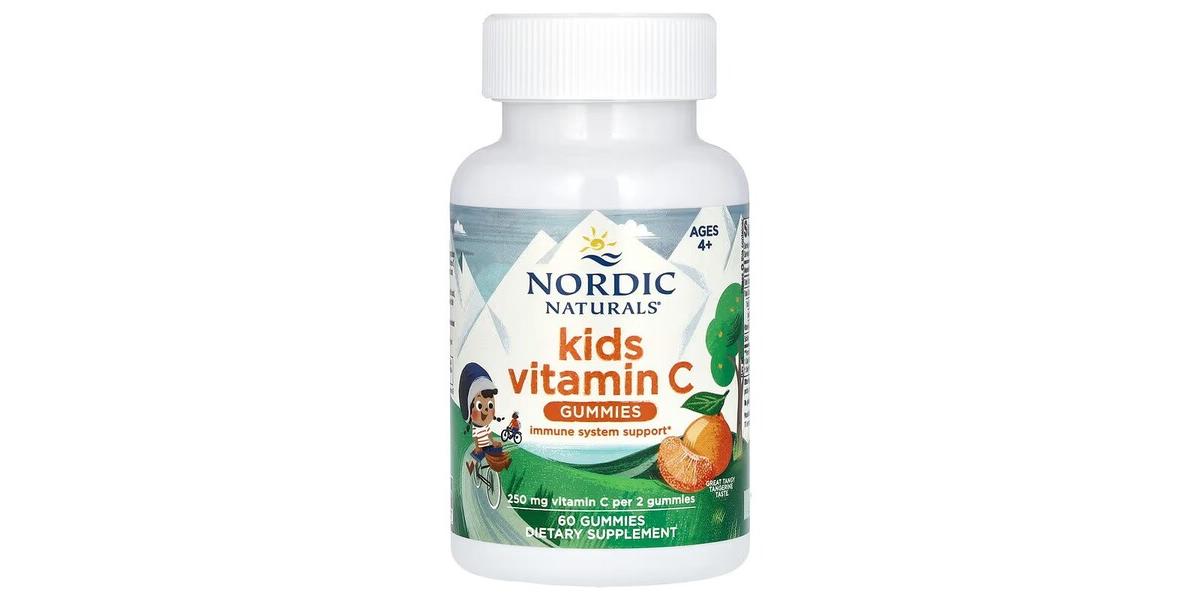 Nordic Naturals Kids Vitamin C Gummies, Tangy Tangerine - 60 gummies ...