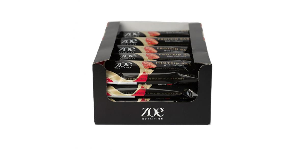 ZOE Nutrition Protein Bar with Collagen - Bodybuilding and Sports ...