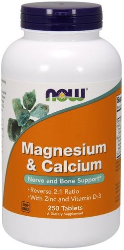 NOW Foods Magnesium & Calcium with Zinc and Vitamin D3 - Bodybuilding ...