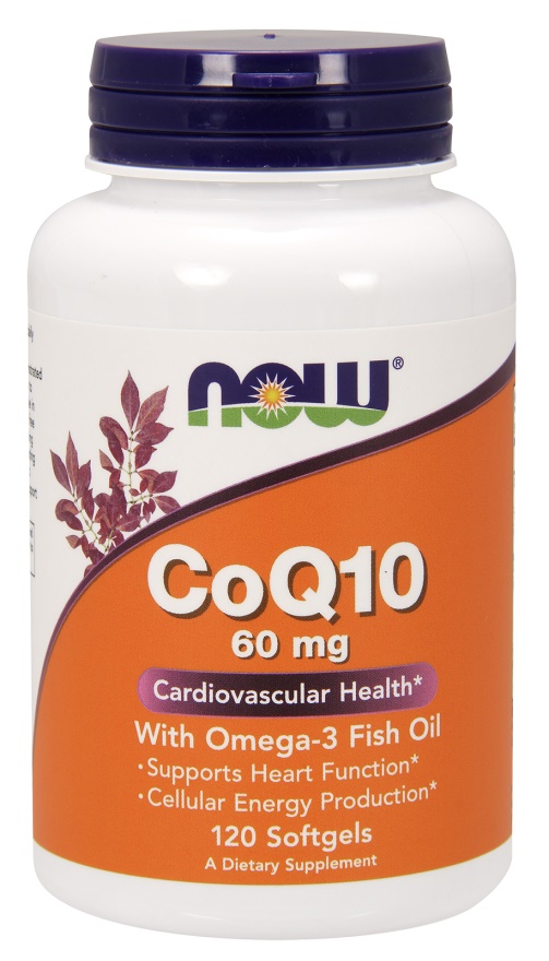NOW Foods CoQ10 with Omega-3 - Bodybuilding and Sports Supplements