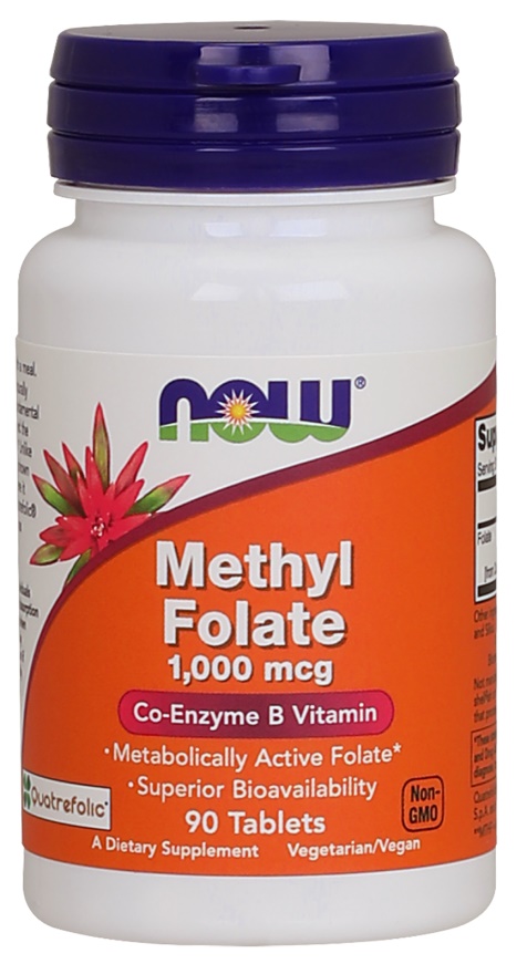 NOW Foods Methyl Folate, 1000mcg - 90 tablets - Bodybuilding and Sports ...