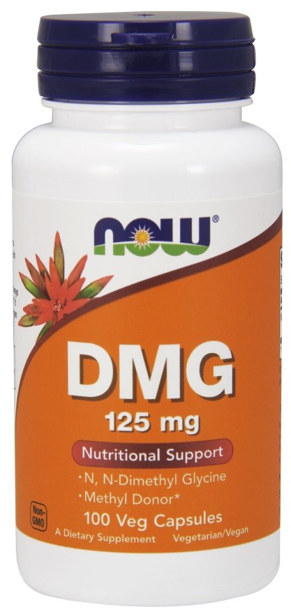 NOW Foods DMG (Dimethylglycine), 125mg - 100 vcaps - Bodybuilding and ...