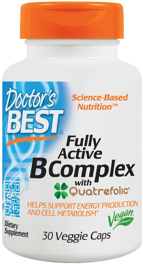 Doctor's Best Fully Active B-Complex with Quatrefolic - Bodybuilding ...