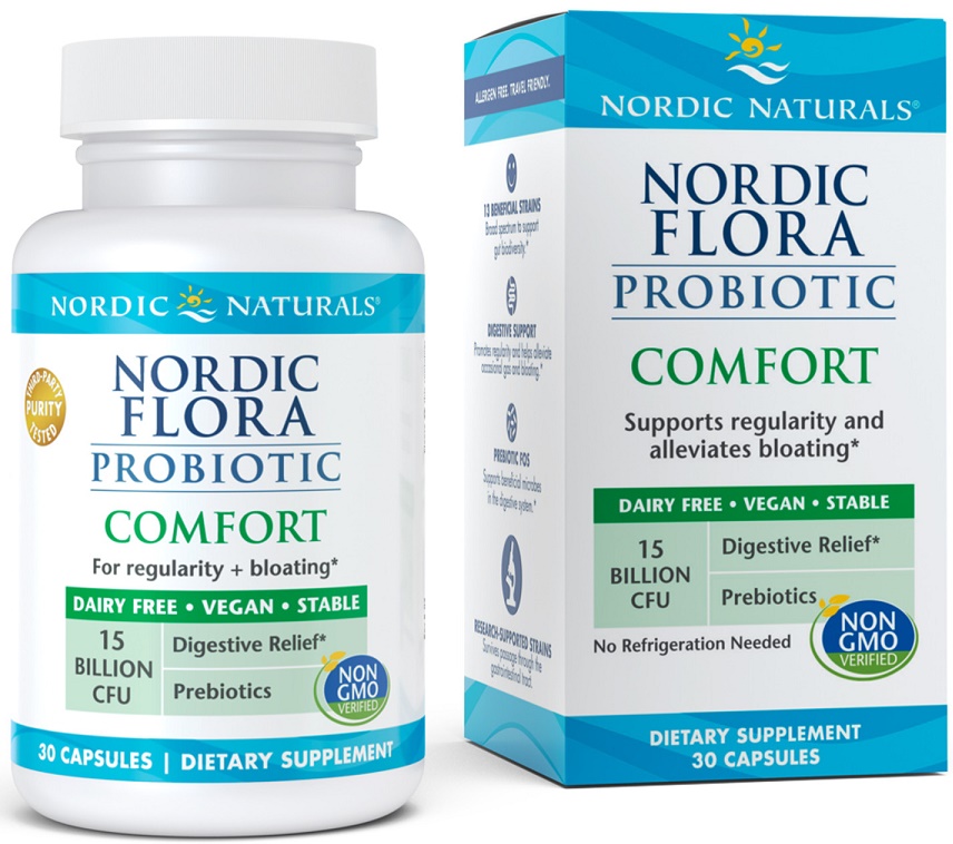 Nordic Naturals Nordic Flora Probiotic Comfort, 15 billion CFU - 30 ...