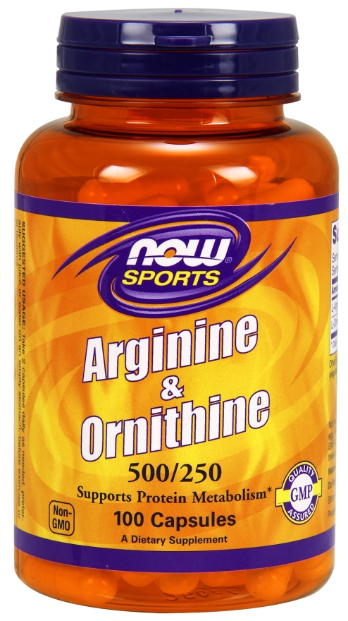 NOW Foods Arginine & Ornithine - Bodybuilding and Sports Supplements