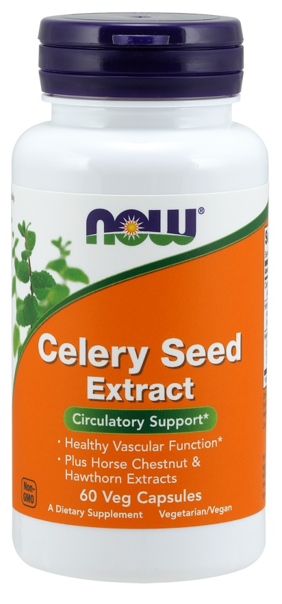 NOW Foods Celery Seed Extract - 60 vcaps - Bodybuilding and Sports ...