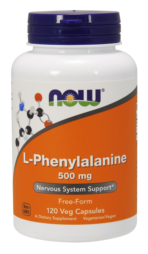 NOW Foods L-Phenylalanine, 500mg - 120 vcaps - Bodybuilding and Sports ...