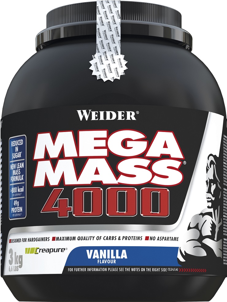 Weider Mega Mass 4000 - Bodybuilding and Sports Supplements