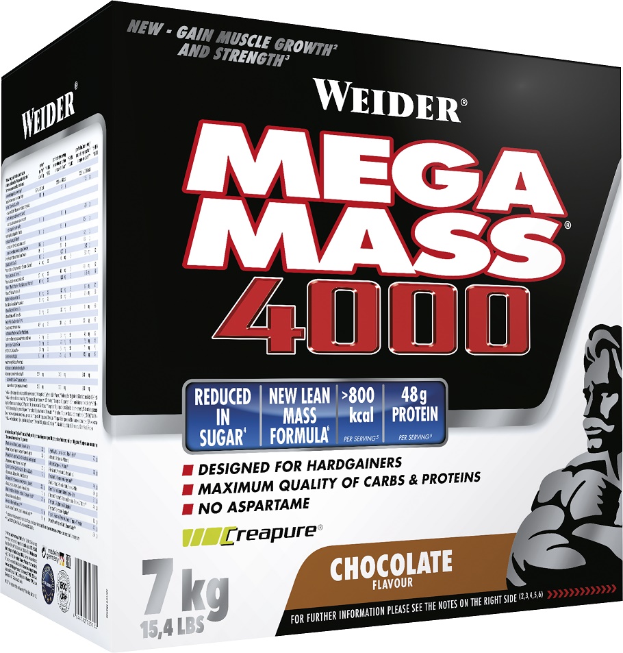 Weider Mega Mass 4000 - Bodybuilding and Sports Supplements