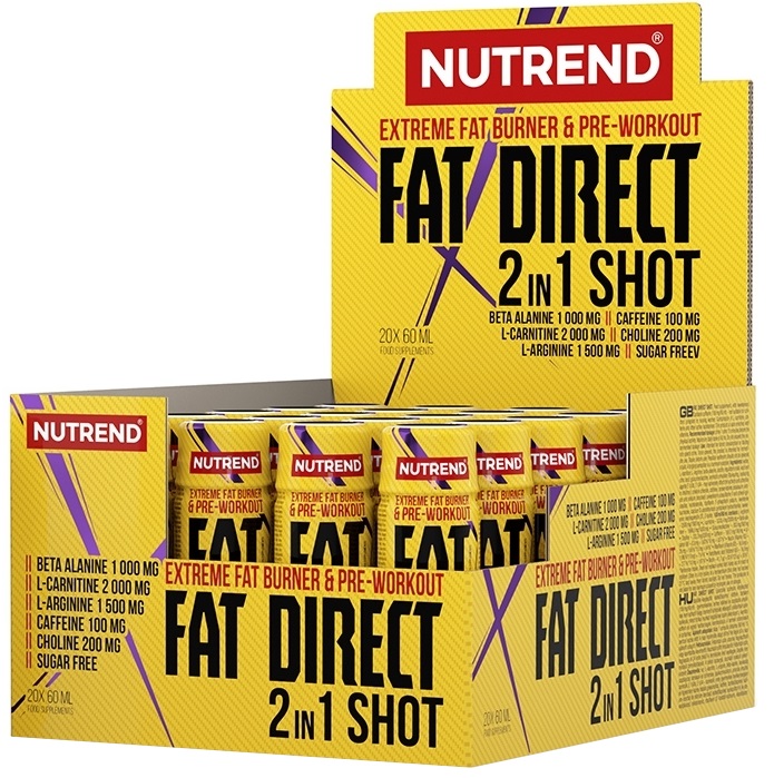 Nutrend Fat Direct 2in1 Shot - 20 x 60 ml. - Bodybuilding and Sports ...