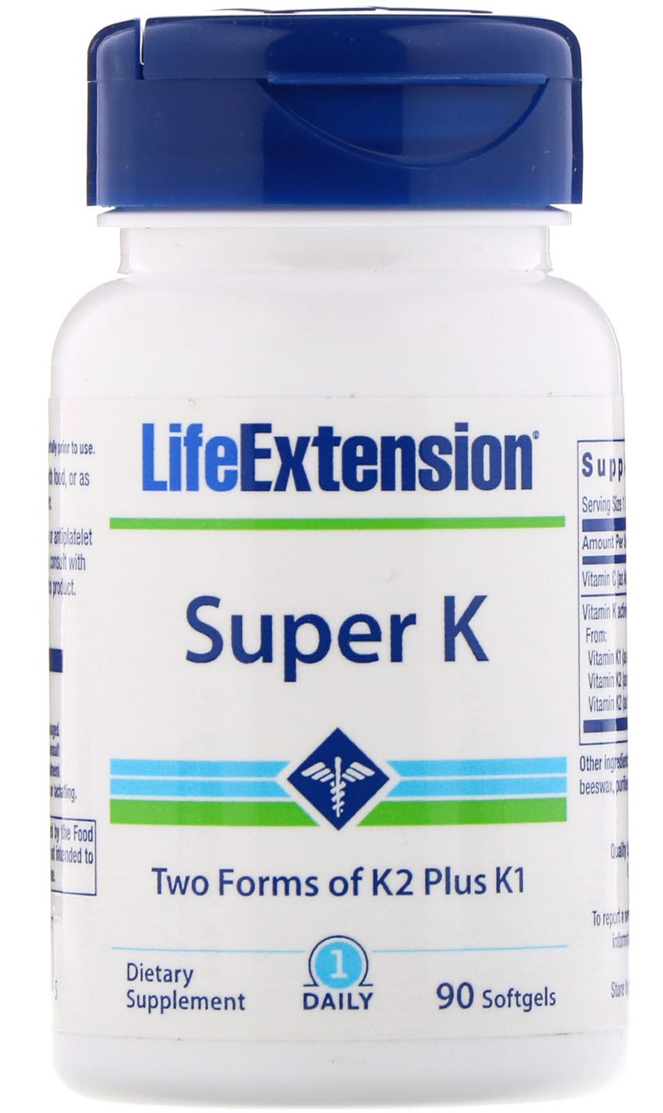 Life Extension Super K - 90 softgels - Bodybuilding and Sports Supplements