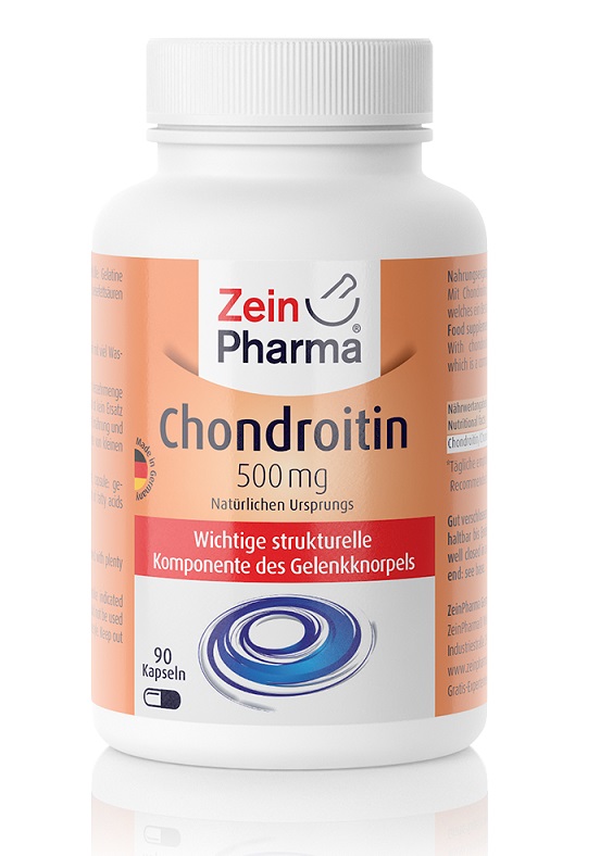 Zein Pharma Chondroitin, 500mg - 90 caps - Bodybuilding and Sports ...