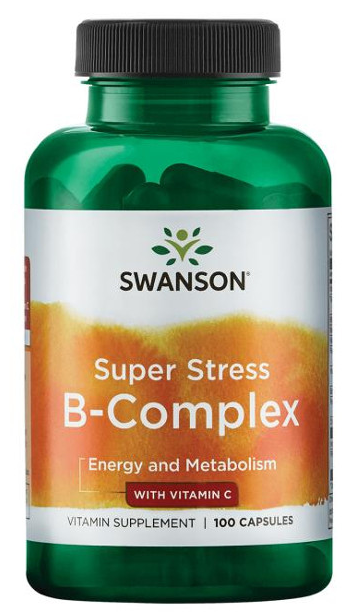 Swanson Super Stress B-Complex with Vitamin C - Bodybuilding and Sports ...